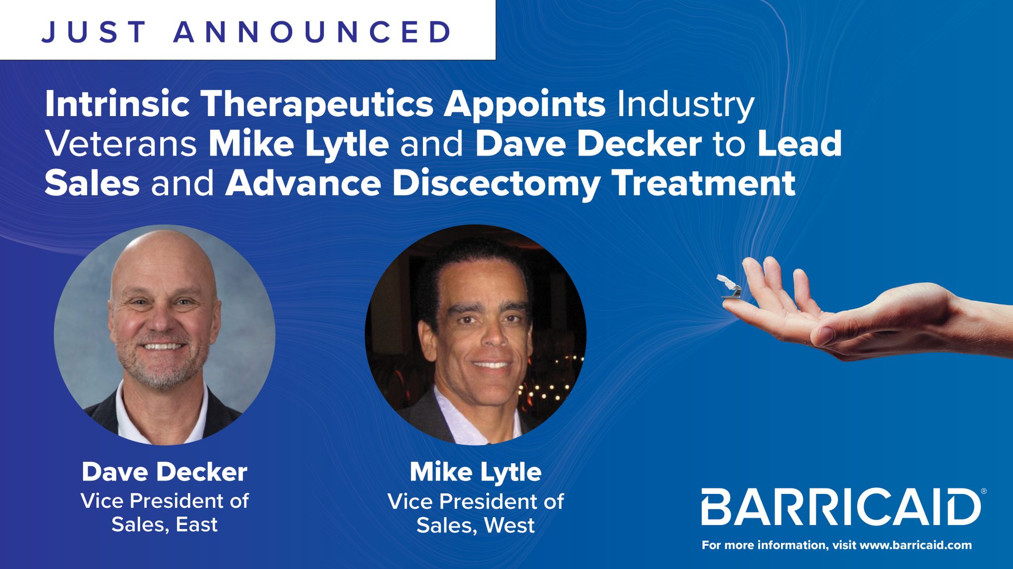 Intrinsic Therapeutics Appoints Industry Veterans Mike Lytle and Dave ...