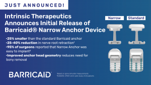 Intrinsic Therapeutics Announces Release of Barricaid Narrow Anchor ...